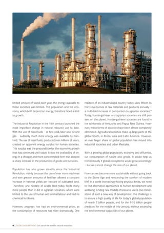 Overconsumption: Our use of the Worlds Natural Resources | PDF