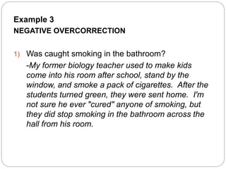 Overcorrection | PPTX
