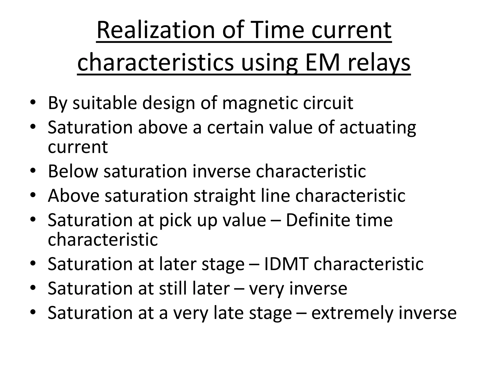 Over current Relays | PPTX