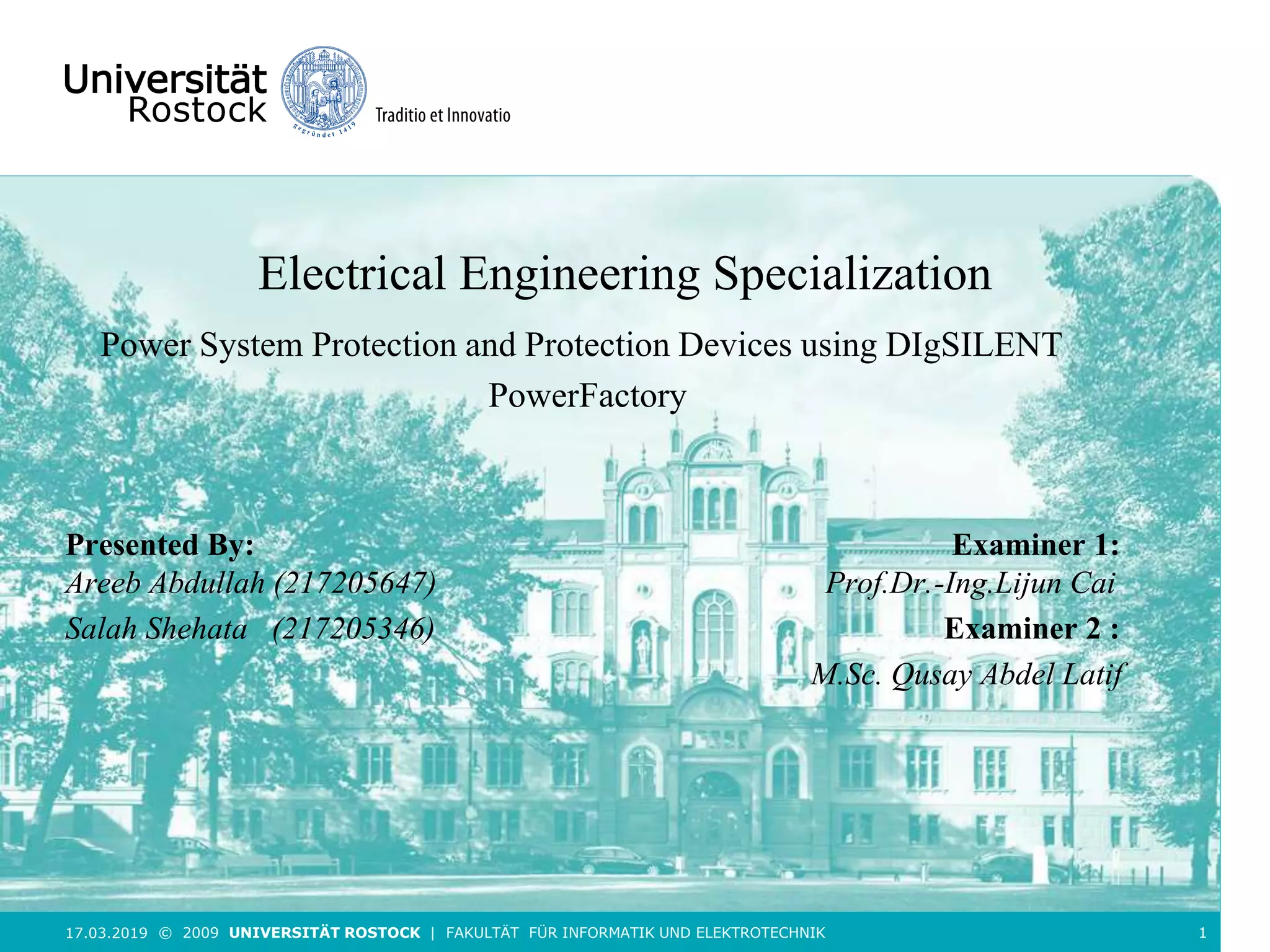Overcurrent and Distance Protection in DigSilent PowerFactory | PPTX
