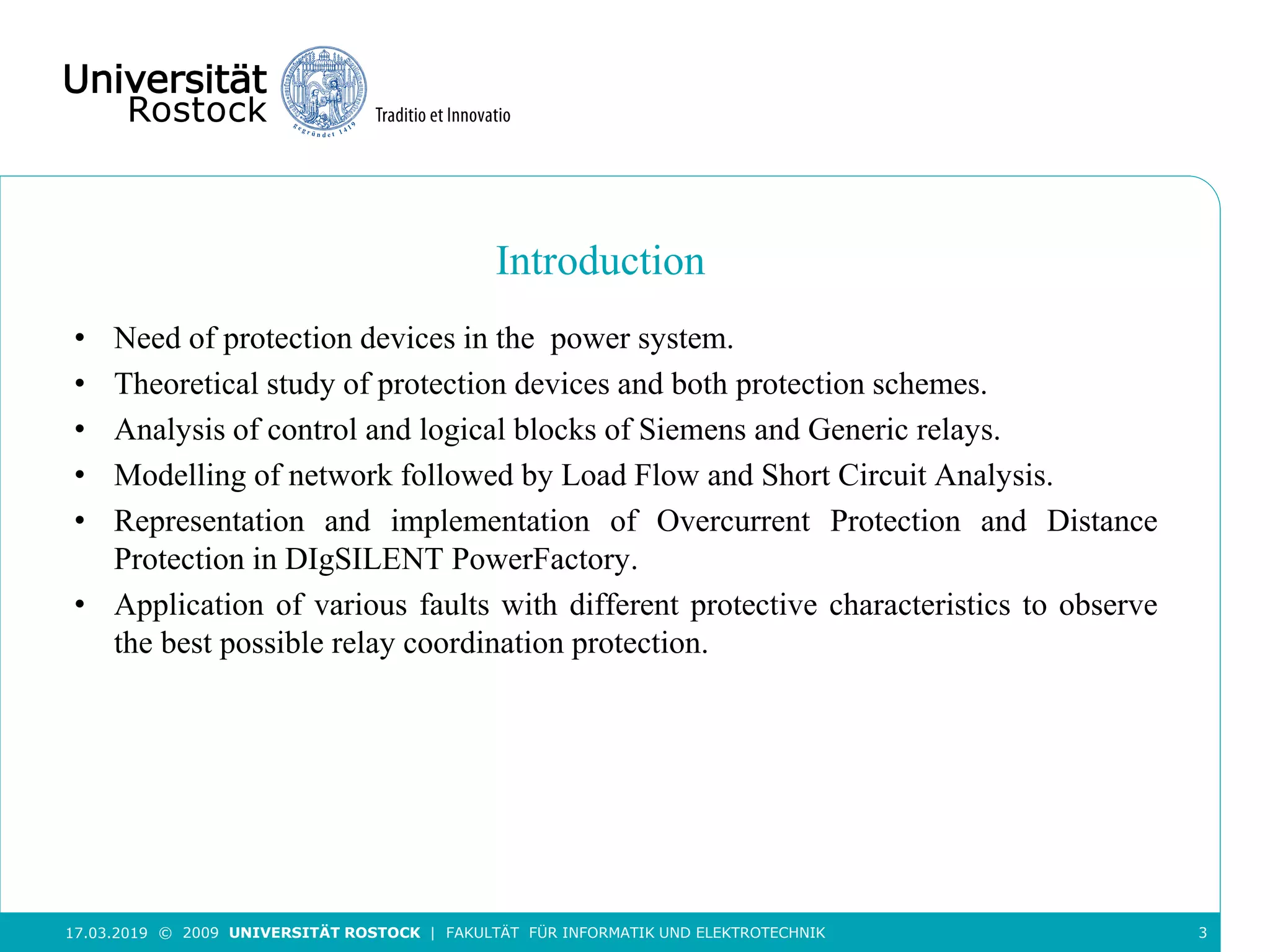 Overcurrent And Distance Protection In Digsilent Powerfactory Pptx