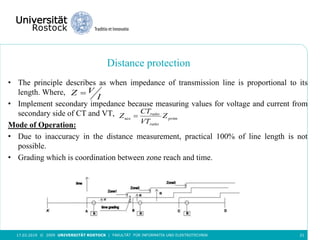 Overcurrent and Distance Protection in DigSilent PowerFactory | PPTX