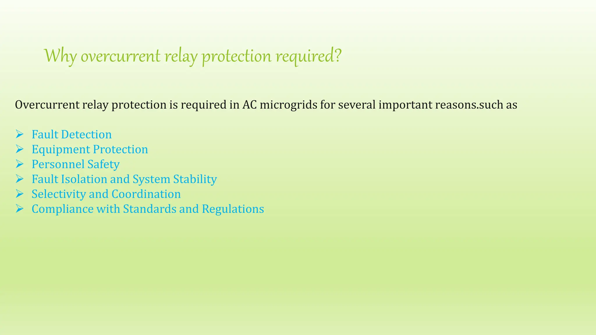 Overcurrent Relay Protection On Ac Microgrid Pptx