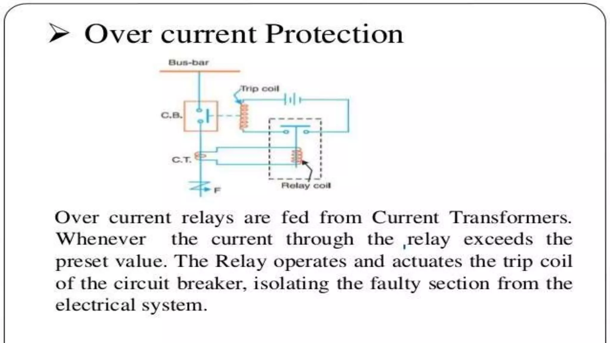 Overcurrent Relay And Protective Scheme Ppt
