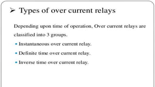 OverCurrent Relay & Protective Scheme | PPT
