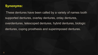 Overdenture (1) (DR NOOR ADDEEN ABO ARSHEED) | PPTX