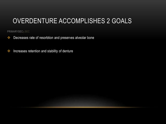 Over denture(s) | PPTX