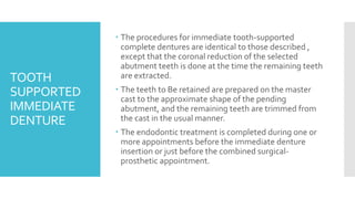 TOOTH SUPPORTED OVERDENTURES | PPTX