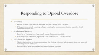 Overdose awareness and harm reduction | PPTX