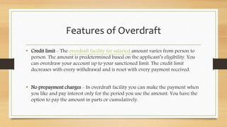 Overdraft facility for Salaried Professionals | PPT