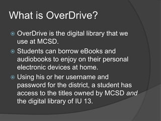OverDrive | PPT