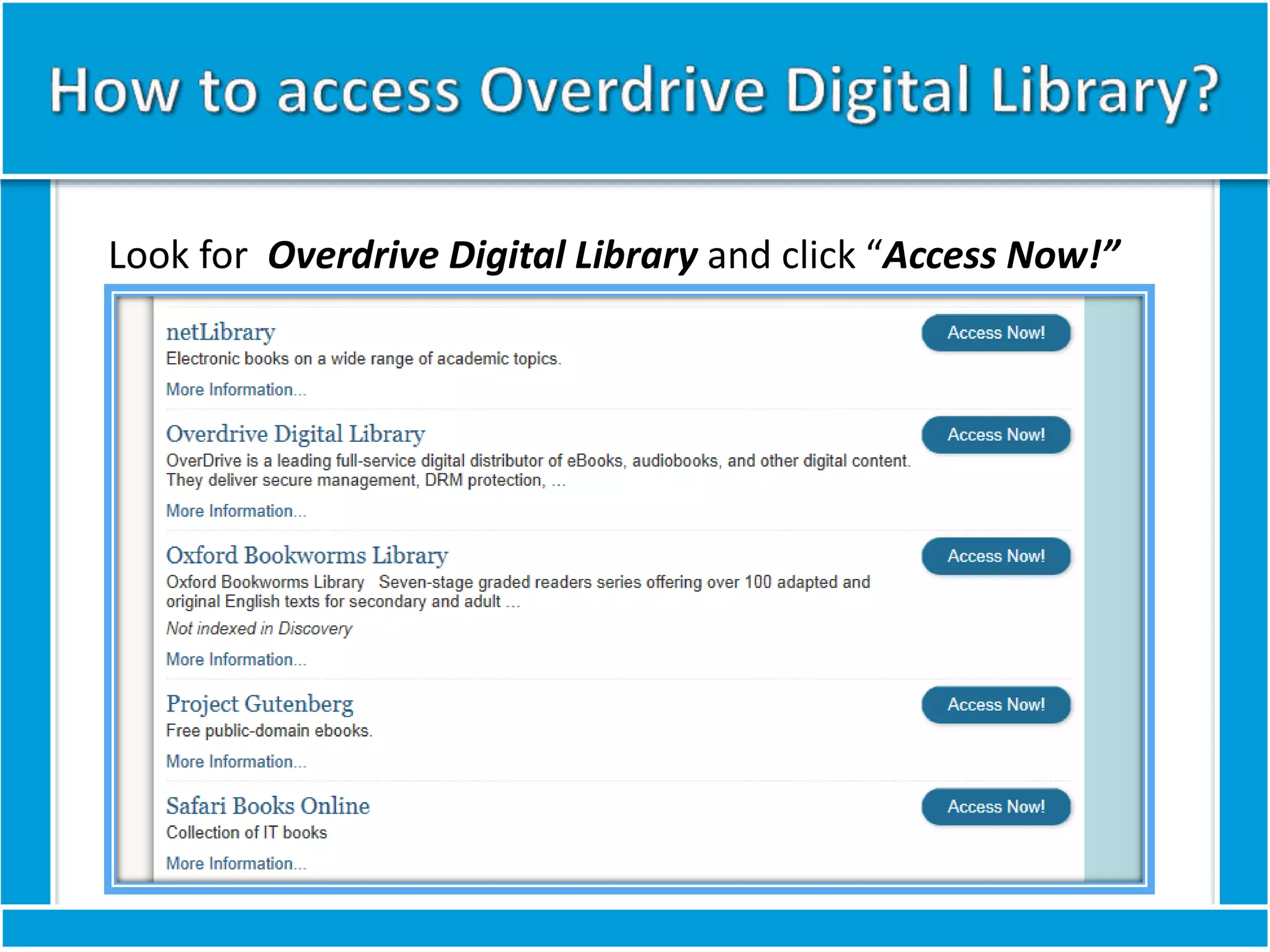 Overdrive libguide | PPT