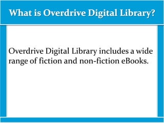 Overdrive libguide | PPTX