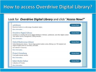 Overdrive libguide | PPTX