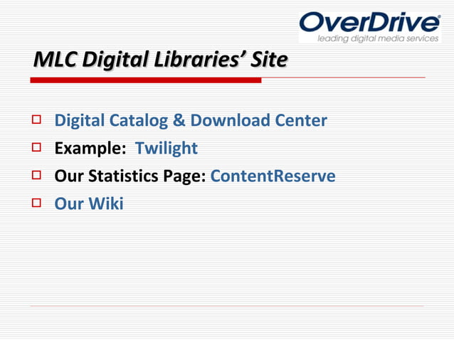 Overdrive & mobile technology | PPT
