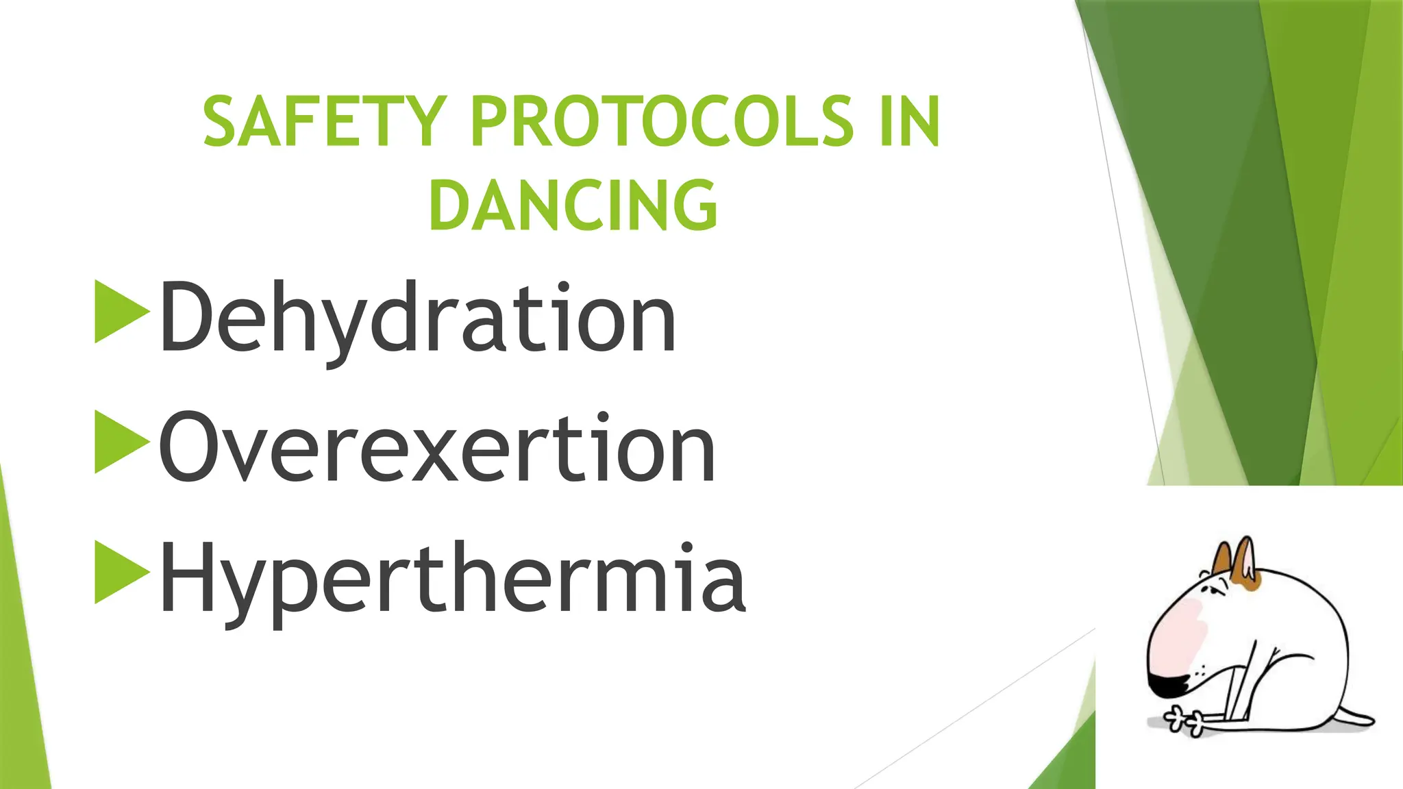 SAFETY PROTOCOLS IN DANCING, DIFFERENT GENRES | PPTX
