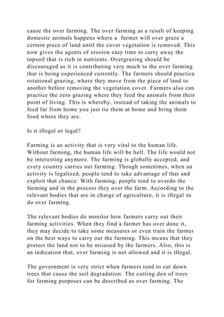 OVER FARMING PRACTICEOVER FARMING PRACTICEIntroduction.docx
