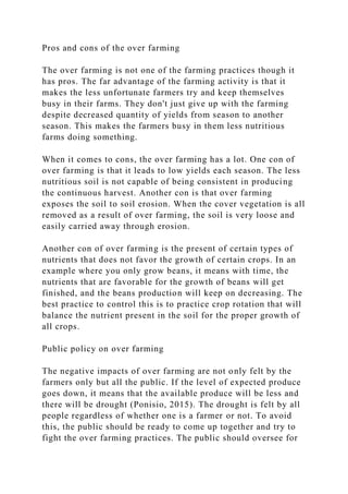 OVER FARMING PRACTICEOVER FARMING PRACTICEIntroduction.docx
