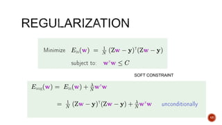 Overfitting - regularization - Cross validation - Machine learning | PPTX | Physics | Science