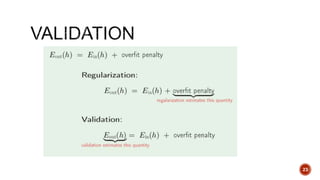 Overfitting - regularization - Cross validation - Machine learning | PPTX | Physics | Science