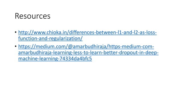 Deep learning: Overfitting , underfitting, and regularization | PPTX