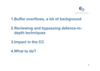 Overflowing attack potential, scoring defence in-depth | PPT