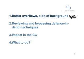Overflowing attack potential, scoring defence in-depth | PPT