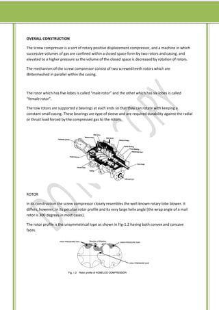 Assembly and Disassembly Procedure of Screw type Compressor | PDF
