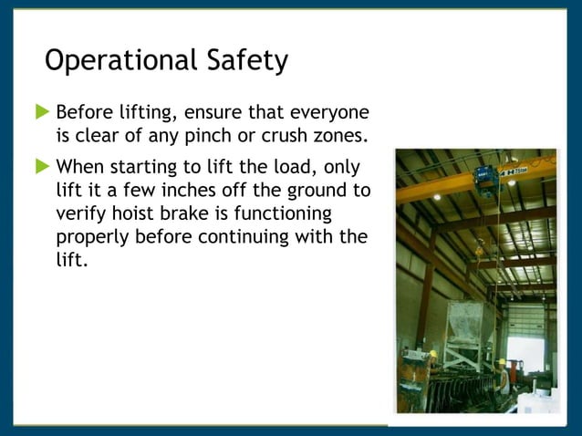 Overhead-Cranes safety training.ppt | Logistics | Business
