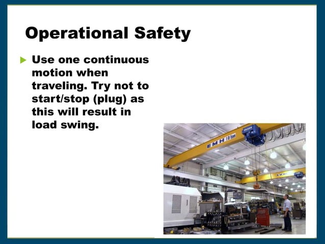 Overhead-Cranes safety training.ppt | Logistics | Business
