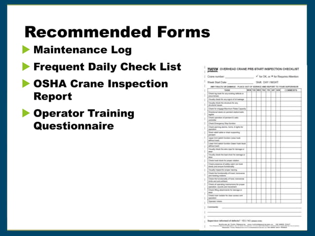 Overhead-Cranes safety training.ppt | Logistics | Business