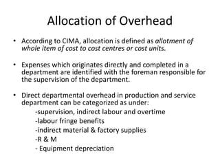 Overhead cost | PPTX