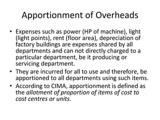 Overhead cost | PPTX
