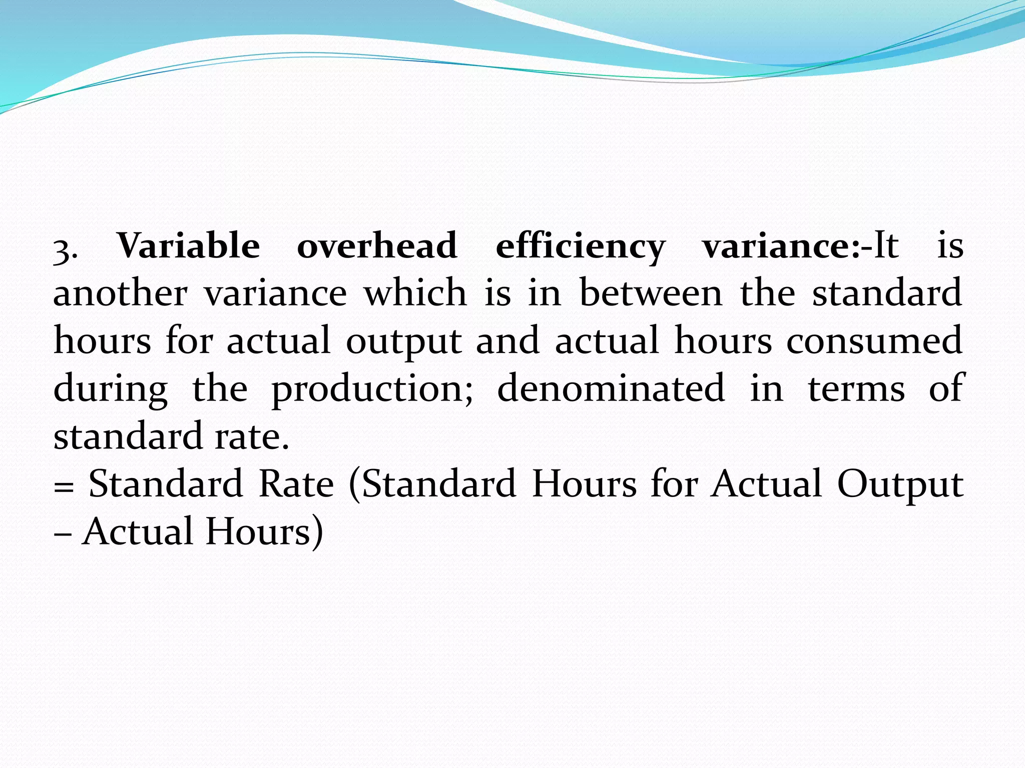 Overhead cost variance | PPTX