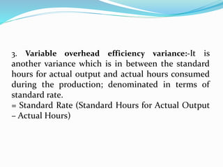 Overhead cost variance | PPTX