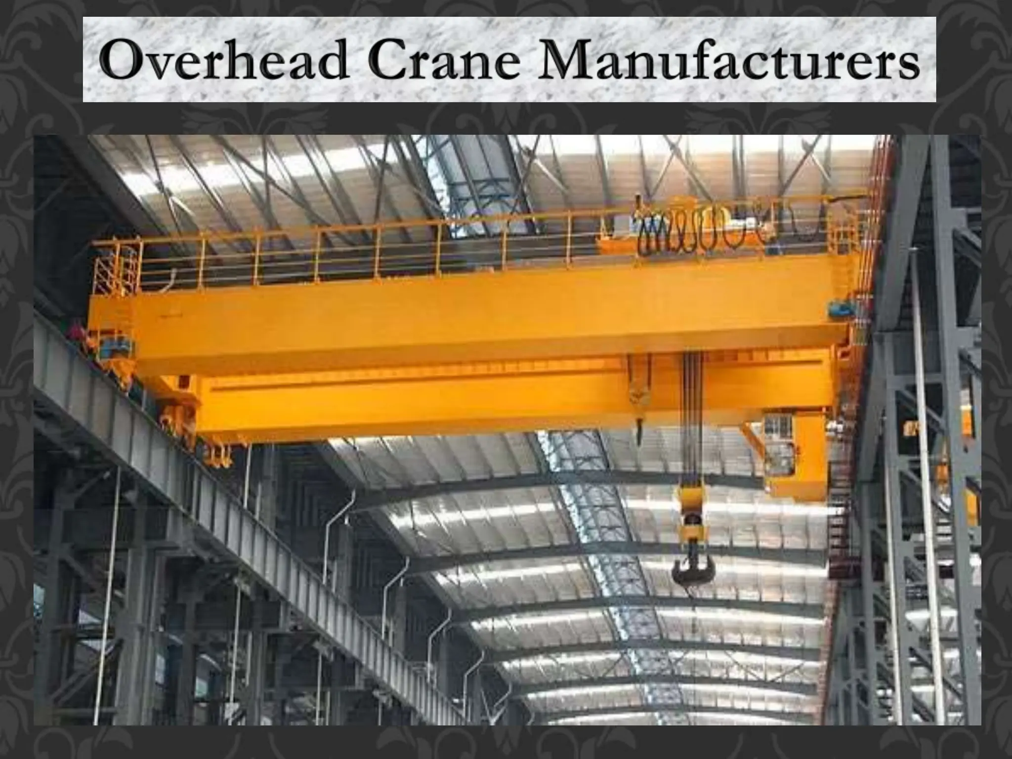 Overhead Crane Manufacturers,Chennai,Bangalore,Hyderabad,Coimbatore ...