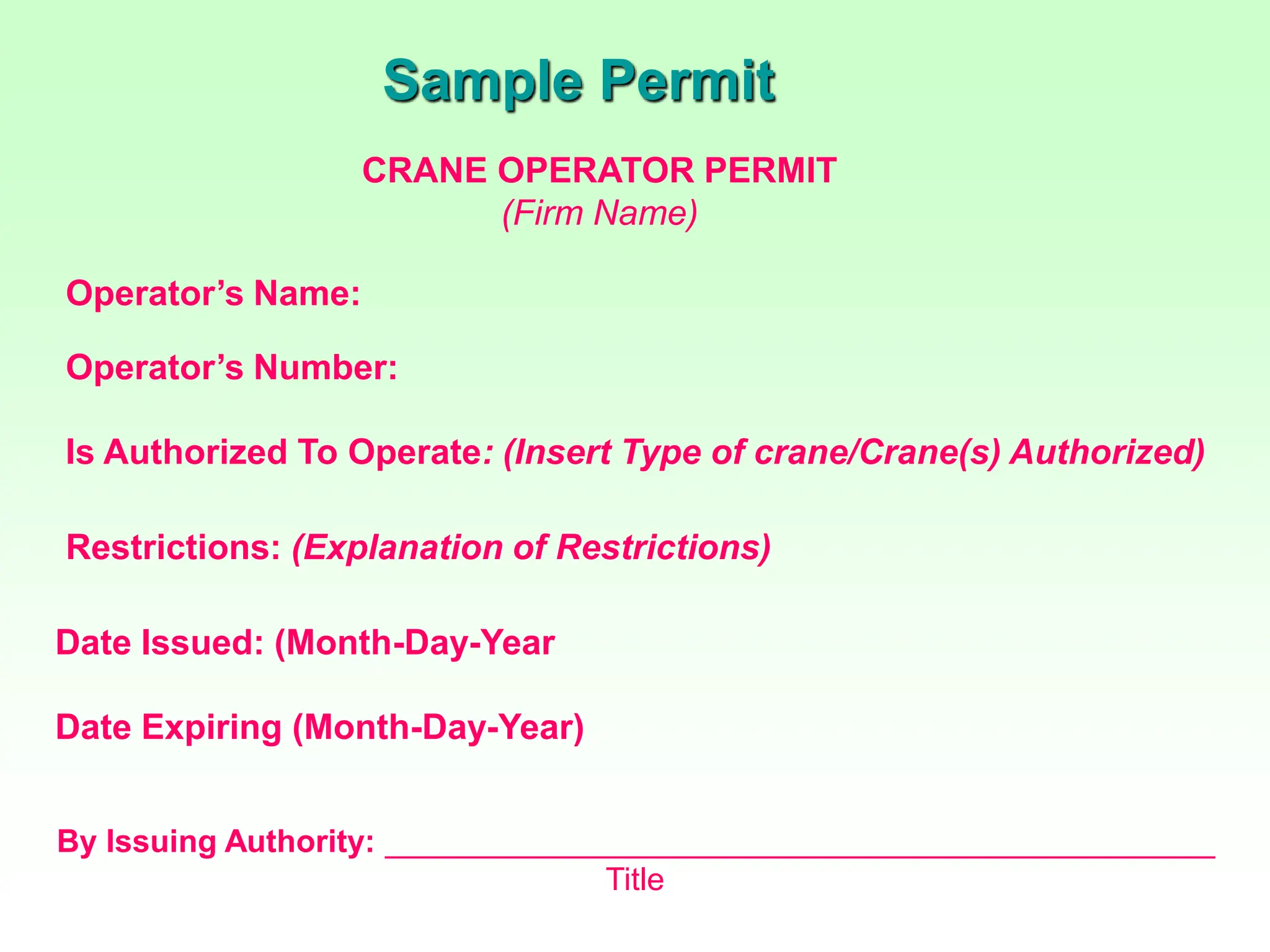 overhead_crane_operator_safety_manual.ppt