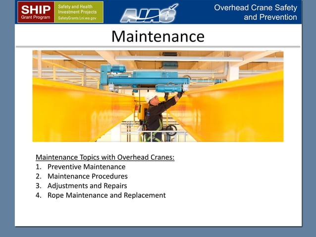 Overhead Crane Safety Training Purpose Pdf