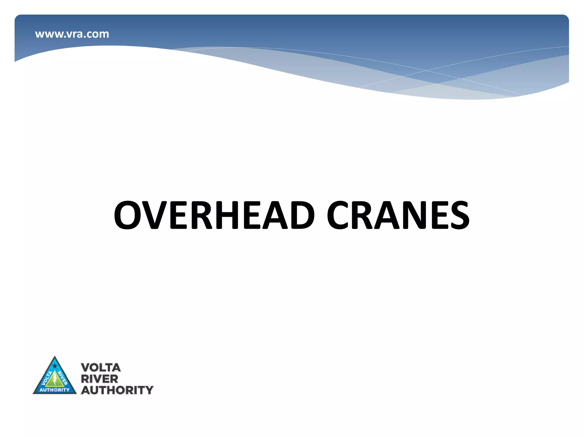 Overhead cranes and safety | PDF