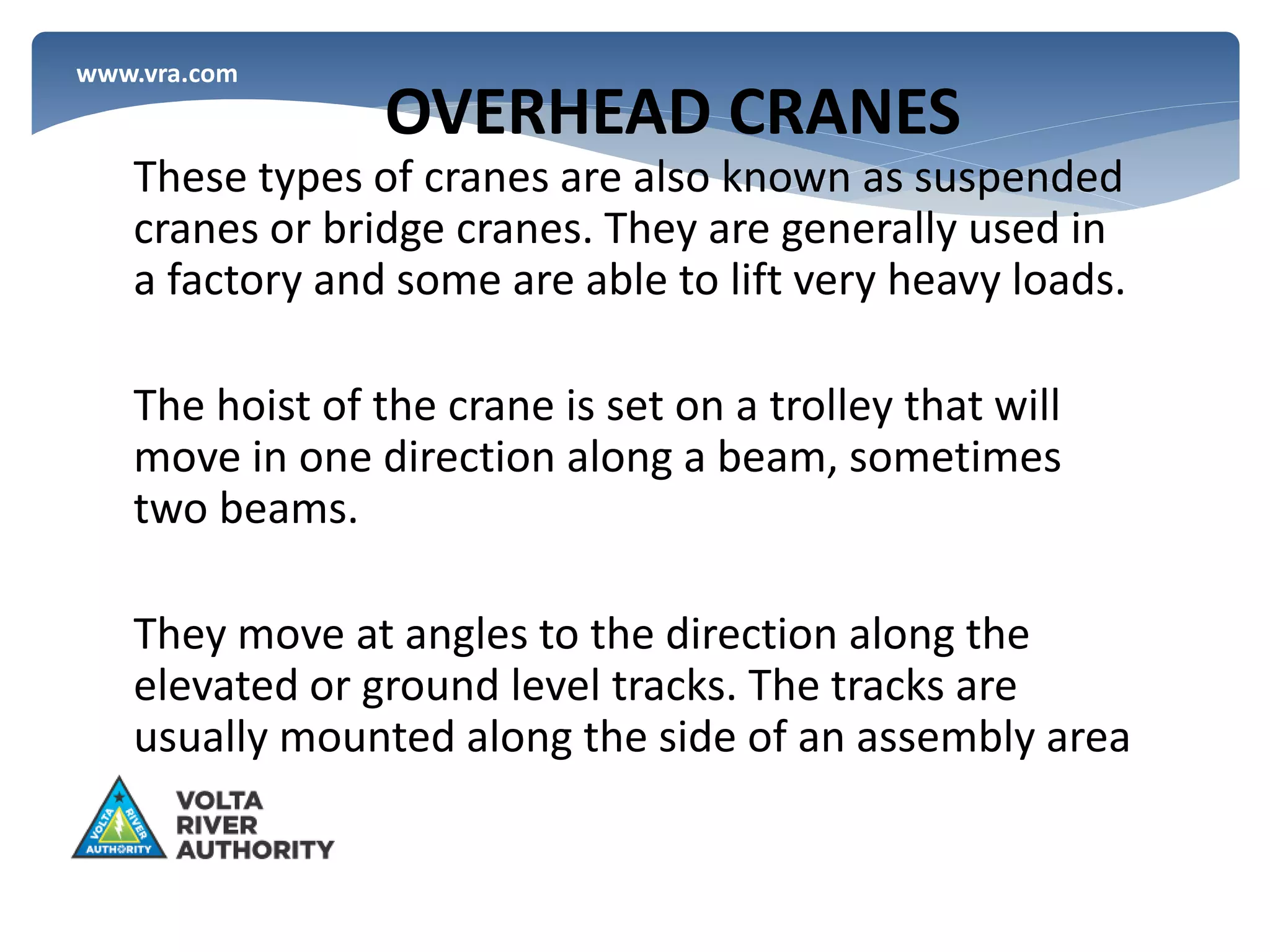 Overhead cranes and safety | PDF