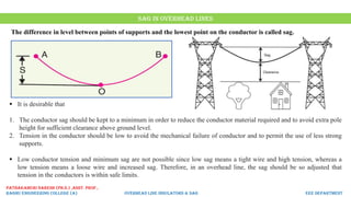 Overhead line insulators & SAG calculations | PDF