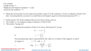 Overhead line insulators & SAG calculations | PDF