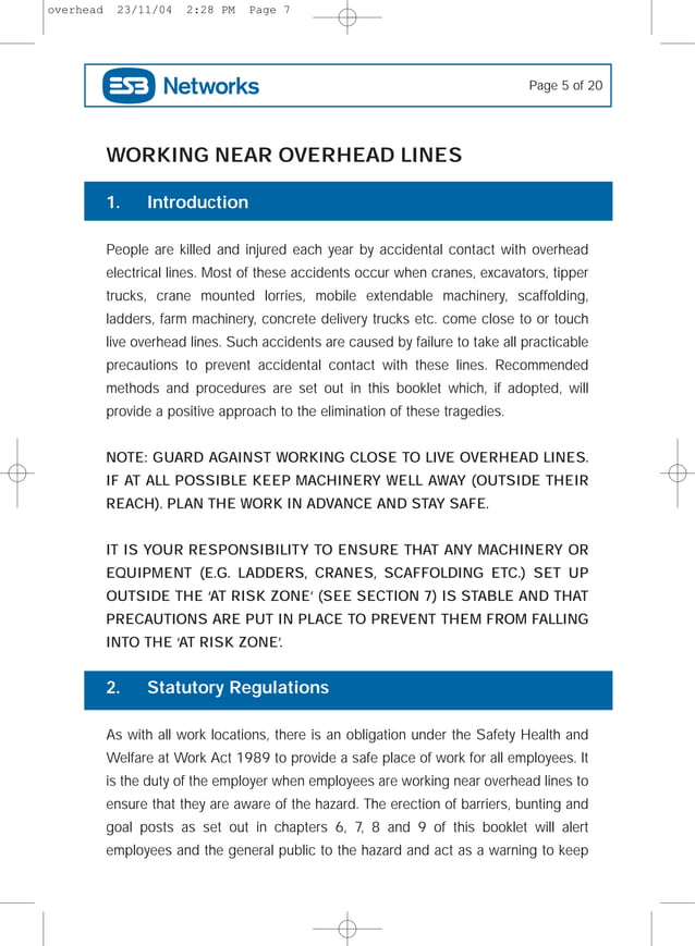 Overhead lines electrical_hazards | PDF