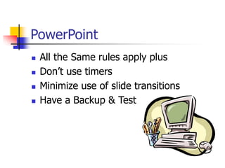 Overhead Projectors, PowerPoint and Other Visual Aids.ppt