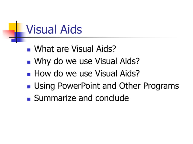 Overhead Projectors, PowerPoint and Other Visual Aids.ppt