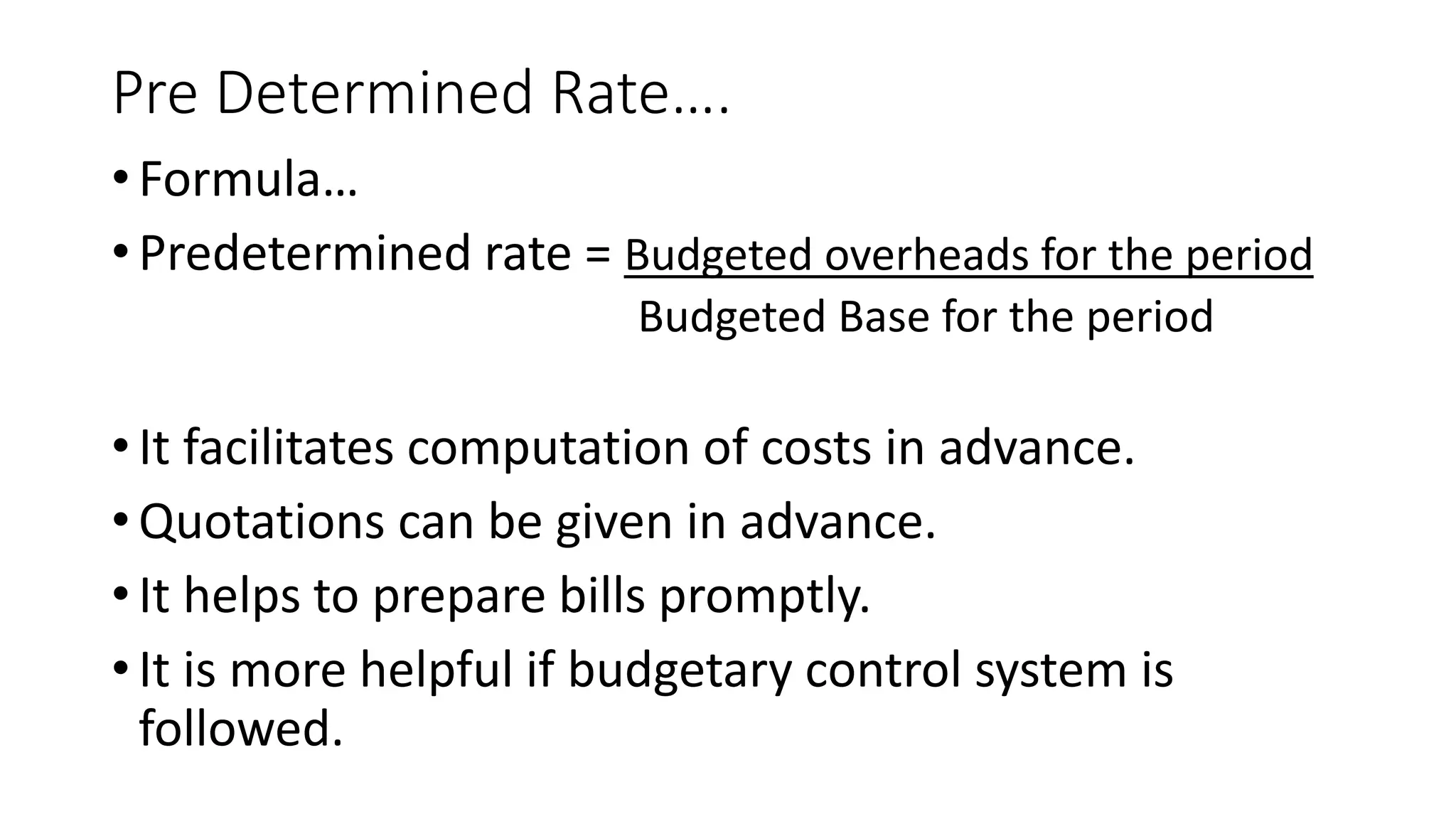 Overhead rates of absorption | PPTX