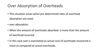 Overhead rates of absorption | PPTX