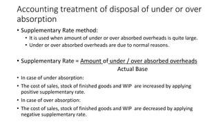Overhead rates of absorption | PPTX