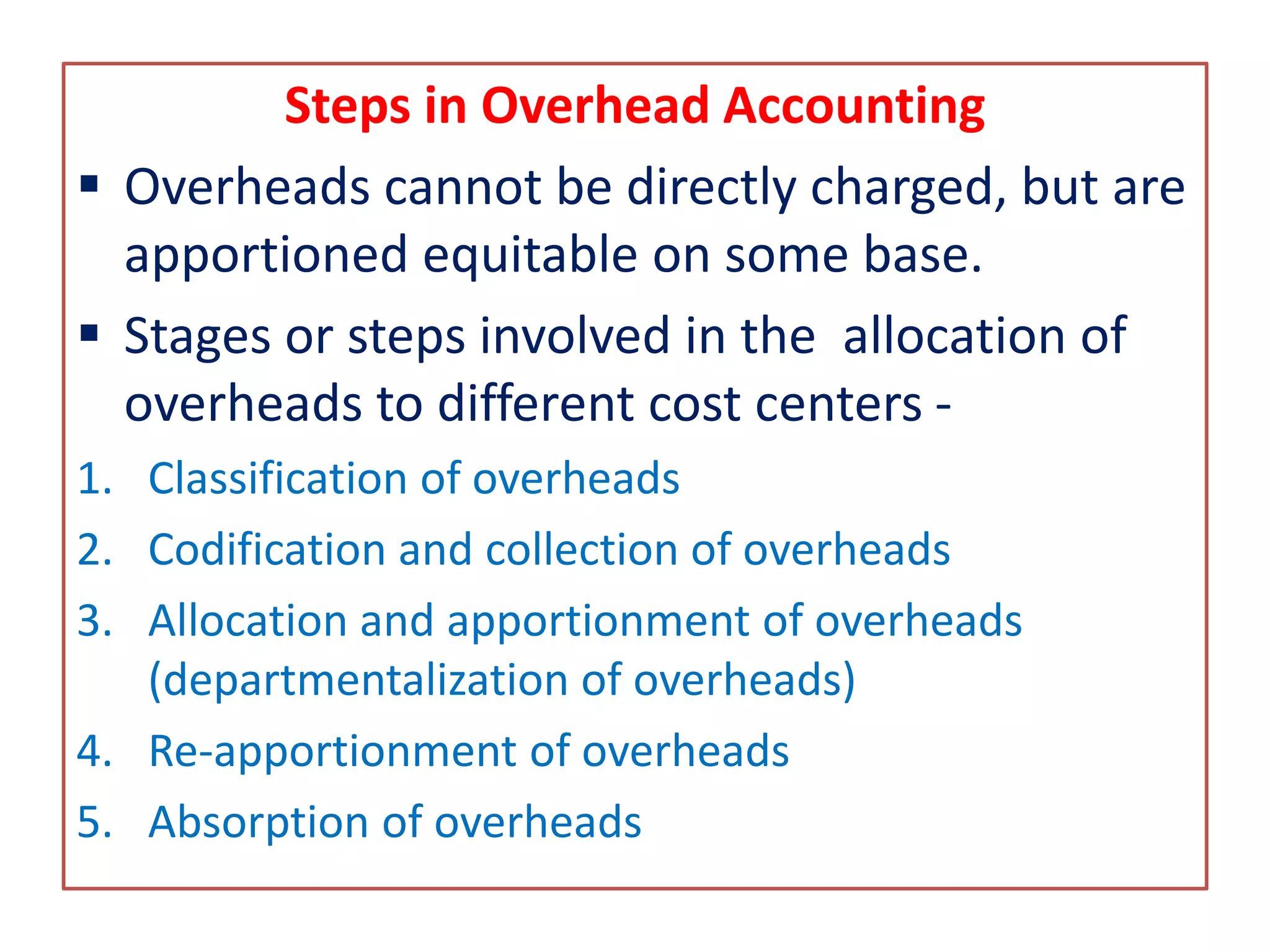 Overheads | PPTX
