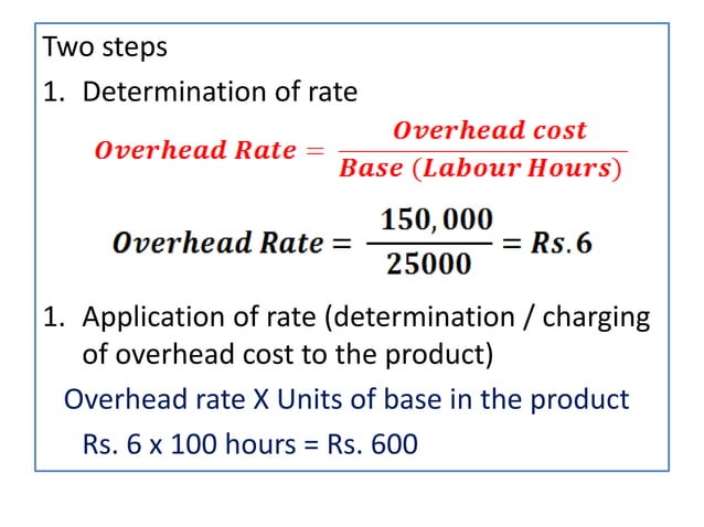 Overheads | PPTX | Business Accounting & Finance | Business